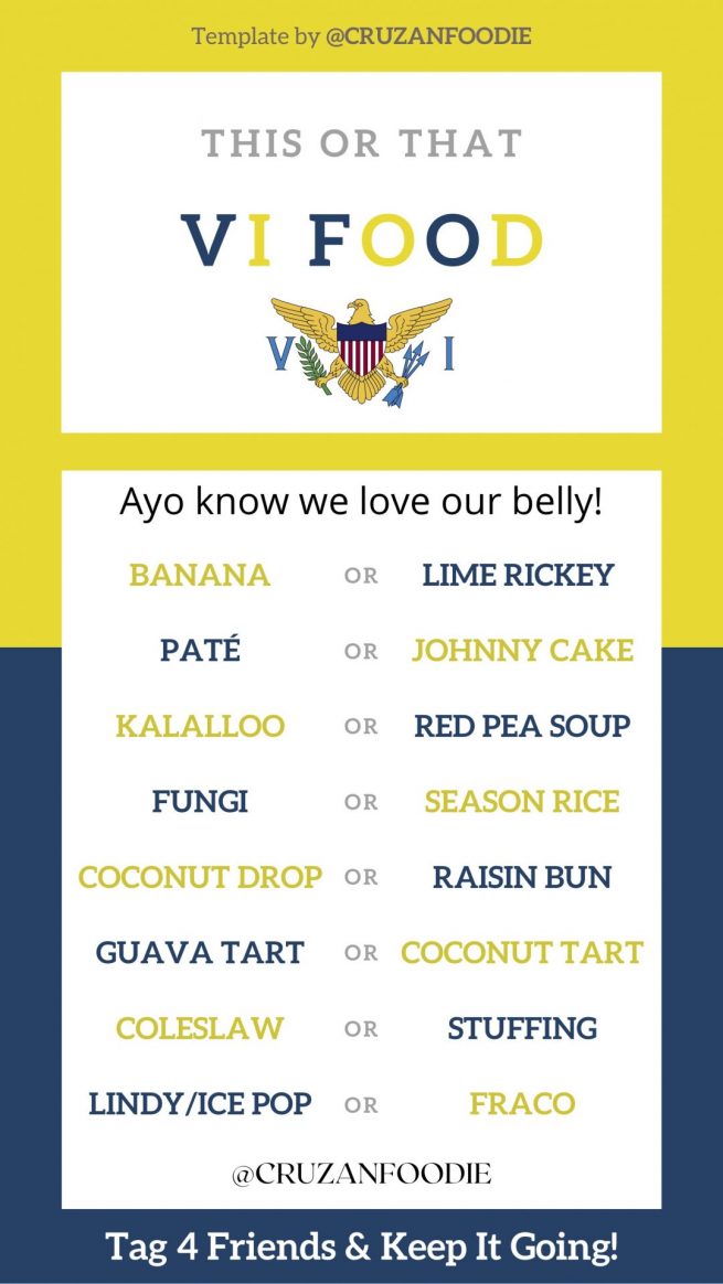 This or That? VI Food Tag Edition - Cruzan Foodie